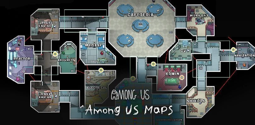 Among Us Karten : detaillierte maps Pläne, Geheimnisse und Tipps