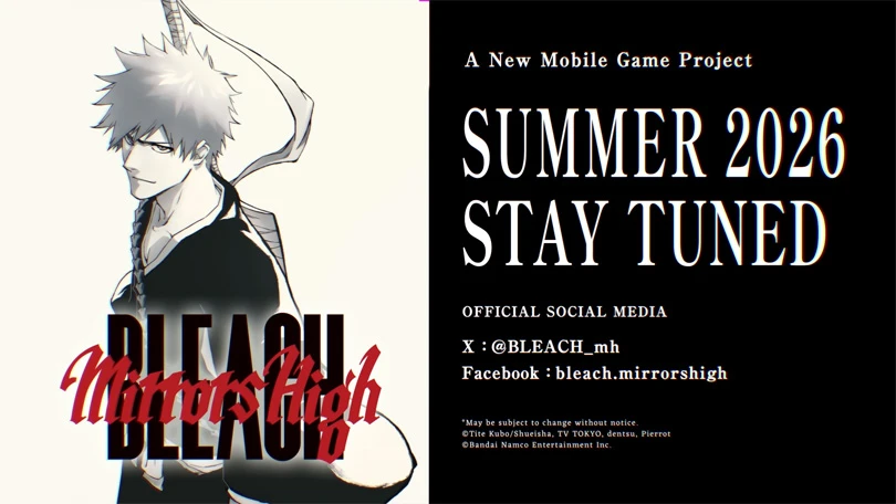 BLEACH Mirrors High, un nouveau jeu de la licence annoncé pour l'été 2026