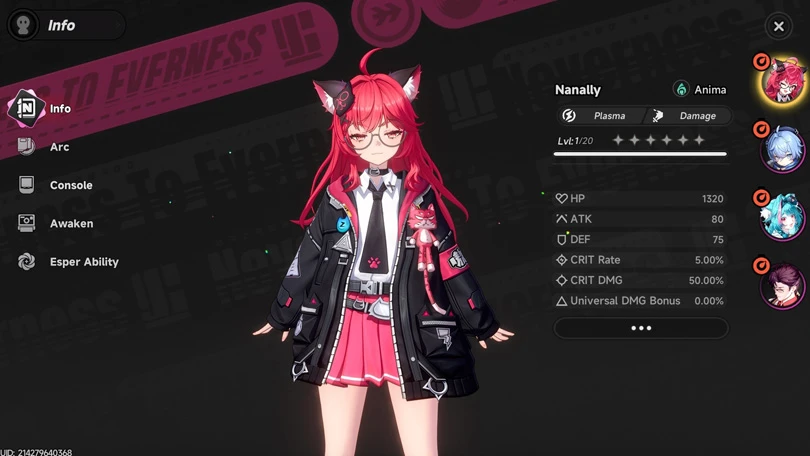 NTE Nanally build: Skills, Arcs, Reactions, Teams - Mobi.gg